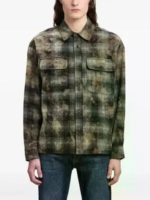 Palm Angels Logo-print Check-pattern Shirt
