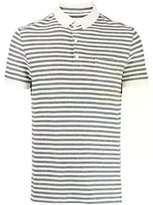 PRIVATE STOCK LABS Stripe-print Cotton Polo Shirt - Neutrals