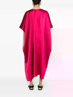BLANCA VITA Satin Shift Midi Dress