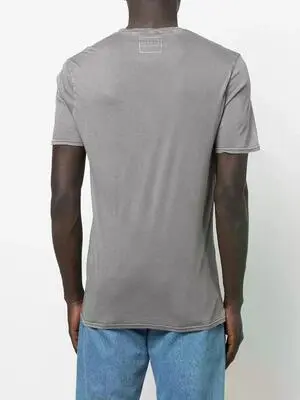 Fedeli Short-sleeved Cotton T-shirt - Grey