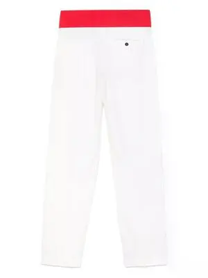 MSGM Contrast Waistband Trousers