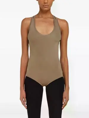 FERRAGAMO Sleeveless Scoop Neck Knitted Bodysuit