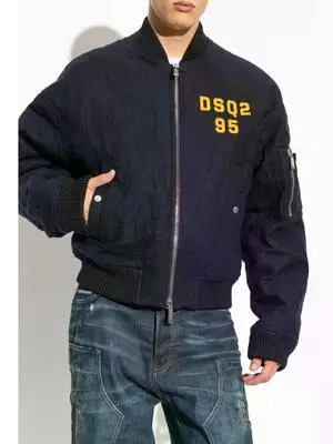 Dsquared2 Embroidered Logo Bomber Jacket