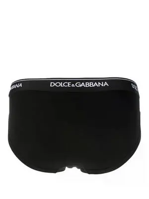 Dolce & Gabbana Logo-waistband Brief - Black