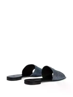 GIUSEPPE ZANOTTI Shirley Glitter Sandals - Grey