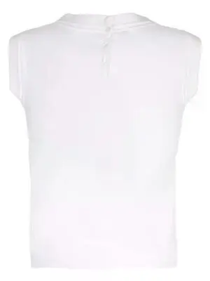 Shiatzy Chen Lace-detailing Sleeveless Vest