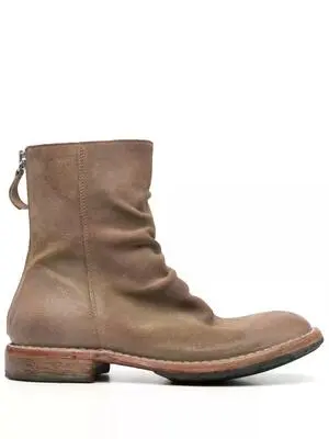Moma Tronchetto Suede Ankle Boots - Brown