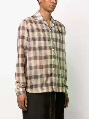 Rhude Logo-embroidered Checked Shirt