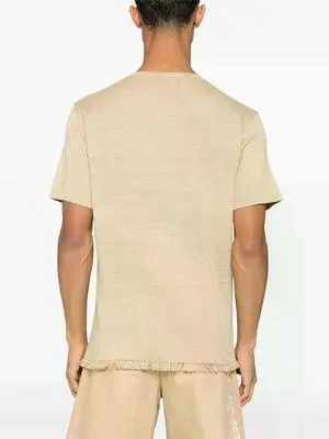 Alanui Linen T-shirt - Neutrals