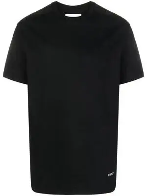 JIL SANDER Logo-plaque Jersey-knit T-shirt - Black