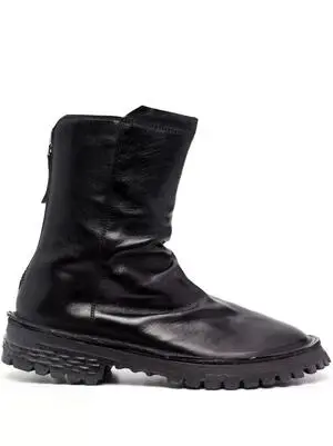 Moma Calf Leather Ankle Boots - Black