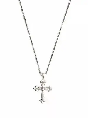 Emanuele Bicocchi Sterling Cross Pendant Necklace - Silver