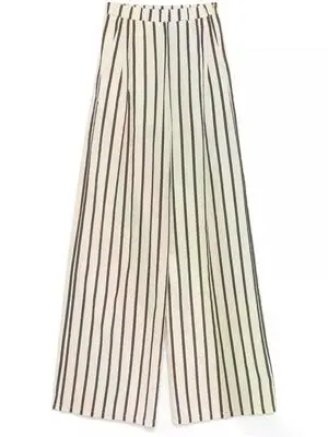 FORTE_FORTE Striped Palazzo Trousers - Neutrals