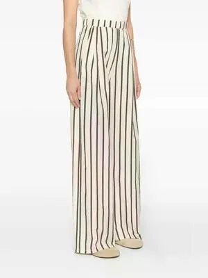 FORTE_FORTE Striped Palazzo Trousers - Neutrals