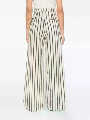 FORTE_FORTE Striped Palazzo Trousers - Neutrals