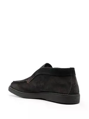 Santoni Round Toe Ankle Boots