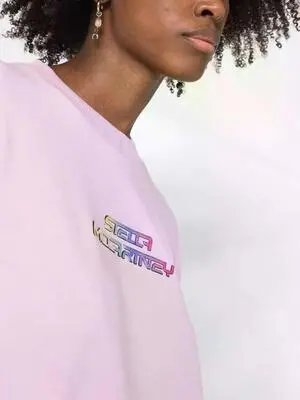Stella McCartney Logo Print Sweatshirt With Side Slits
