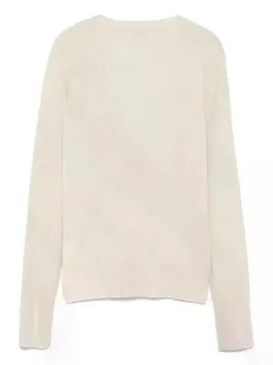 Patrizia Pepe Cashmere V-neck Sweater - Neutrals