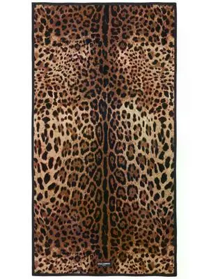 Dolce & Gabbana Terry Cotton Hand Towel - Black