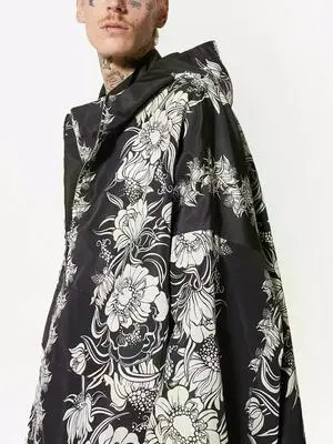 Valentino Garavani Graphic Print Hooded Jacket