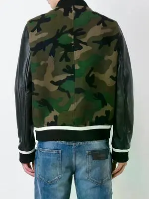 Valentino Garavani Rockstud Camouflage Bomber Jacket