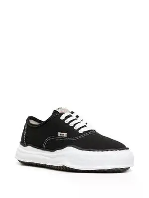 Mihara Yasuhiro Baker Og Sole Canvas Low-top Sneakers - Black