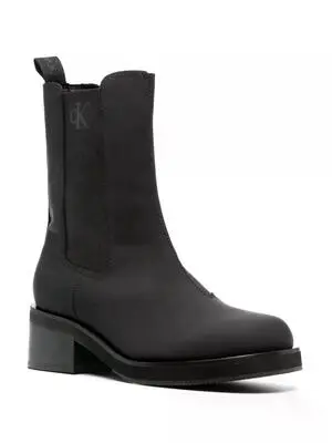 Calvin Klein 50mm Leather Chelsea Boots