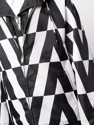 Valentino Garavani All-over Logo Print Hooded Jacket