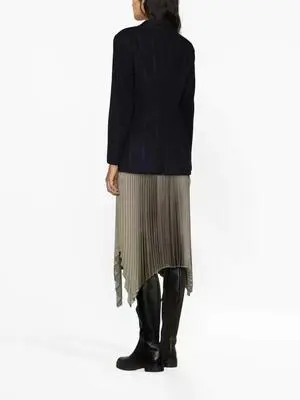 Fabiana Filippi Double-breasted Blazer With Vertical Stripes