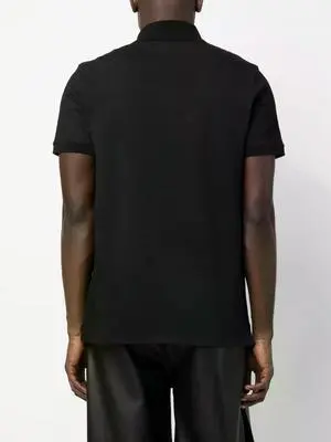 Balmain Monogram-pattern Piqué Polo Shirt