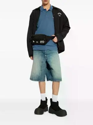 Kenzo Whiskering Effect Denim Shorts