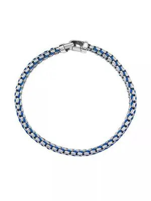 David Yurman Sterling Woven Box Chain Bracelet - Silver