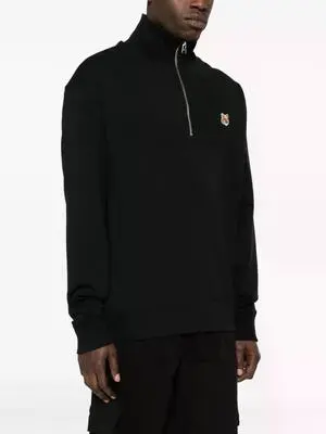 Maison Kitsuné Fox Head Cotton Sweatshirt - Black