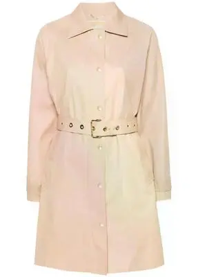 Michael Kors Twill Midi Trench Coat - Neutrals