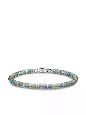 David Yurman Sterling Labradorite Bead Bracelet - Silver