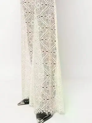 Dsquared2 Sheer Lace Flared Trousers