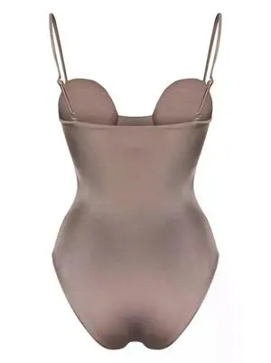 NOIRE SWIMWEAR Round-neck One-piece Swimsuit