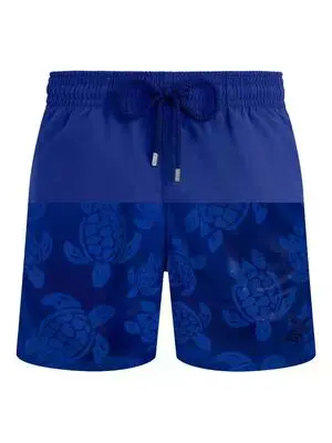 Vilebrequin Ronde Des Tortues Maxi Water Swim Shorts - Blue