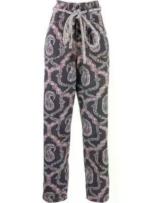 Etro Abstract Print Tapered Leg Trousers
