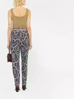 Etro Abstract Print Tapered Leg Trousers