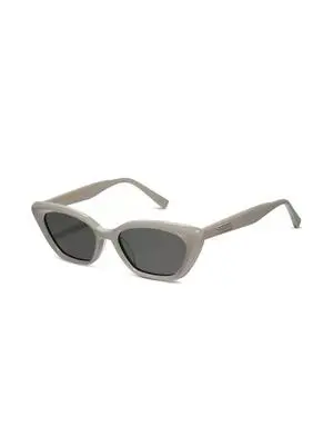 GENTLE MONSTER Terra Cotta Tinted Cat Eye Sunglasses - Grey