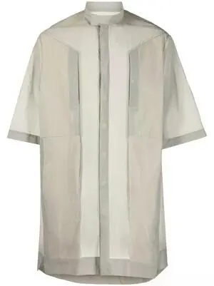Rick Owens Semi-sheer Short-sleeve Shirt - Neutrals