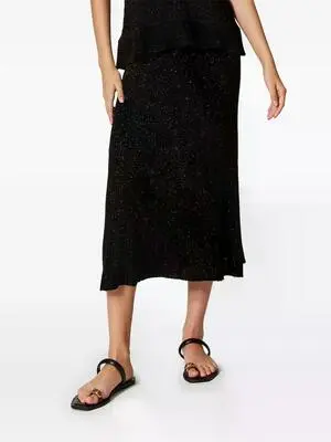 TWINSET Knitted Midi Skirt With Lurex Detailing