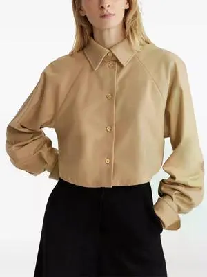 PATOU Cropped Organic Cotton Shirt