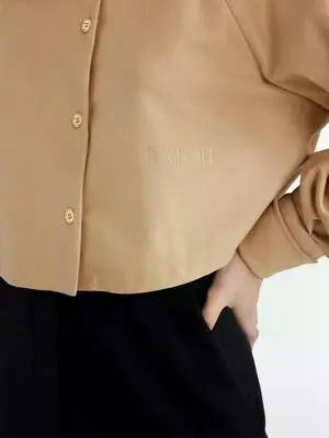 PATOU Cropped Organic Cotton Shirt