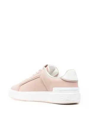 Balmain B-court Leather Sneakers - Pink