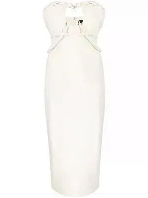 Jacquemus Strapless Tailored Cotton Dress