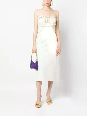 Jacquemus Strapless Tailored Cotton Dress