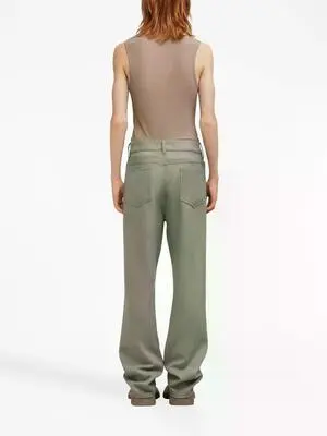AMI Paris Wool Straight-leg Trousers