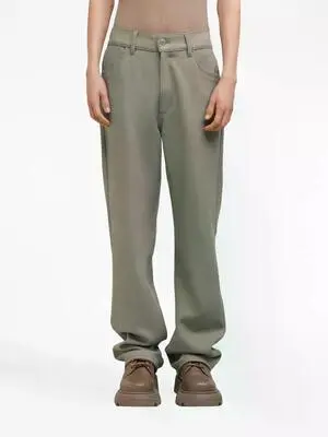 AMI Paris Wool Straight-leg Trousers